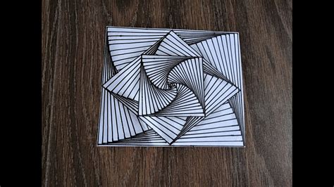 Optical Illusion Lined Paper Drawing At Sam Jimenez Blog