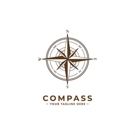 Abstract Compass Rose Logo Pics Illustrations Royalty Free Vector