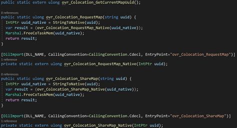 oculus quest unity sdk references shared space colocation api