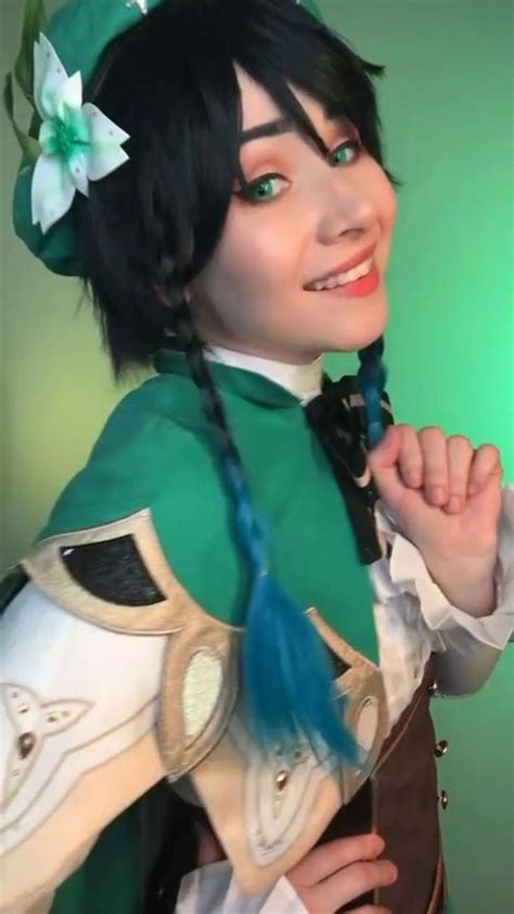 Genshin Impact Venti Cosplay Game Cosplay Cosplay Makeup Genshin Impact Venti
