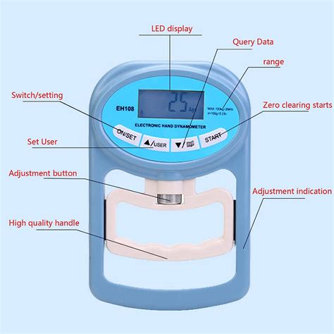 Biotronix Hand Grip Dynamometer Strength Measurement With Digital