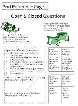 How To Create Open And Closed Question By College Career Made Easy