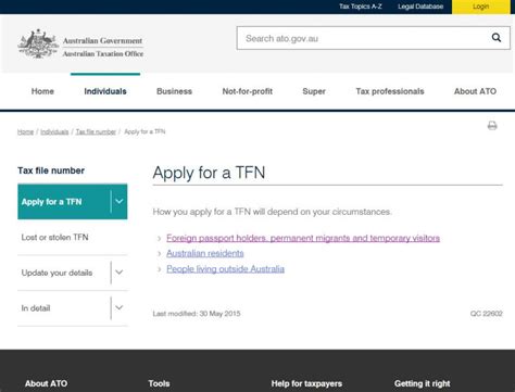 le tax file number tfn le sésame pour un job en australie
