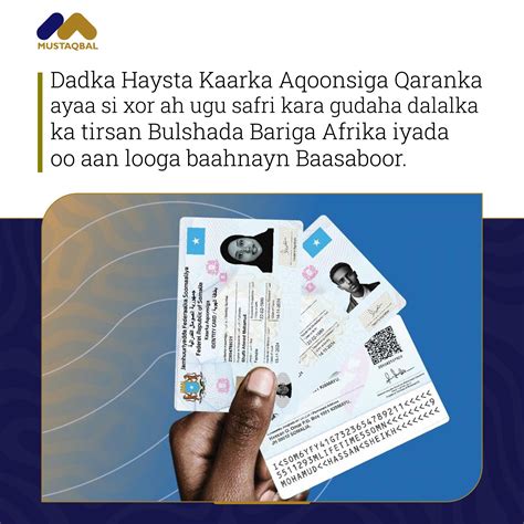 Mustaqbal Dadka Soomaaliyeed Ee Haysta Kaarka Aqoonsiga Qaranka Ayaa