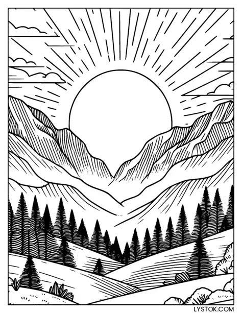 7 Безплатни за Печат Природата Картинки за Оцветяване за Възрастни и Деца Pdf