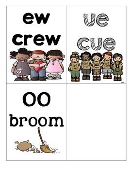 EW, OO, and UE Picture and Word sort by Tiered In First | TpT