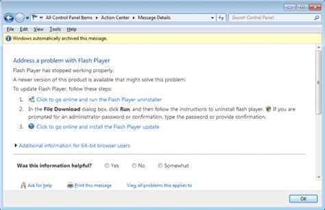 Windows Alerts Maintenance In Windows Action Center