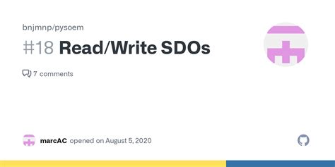 read write sdos · issue 18 · bnjmnp pysoem · github