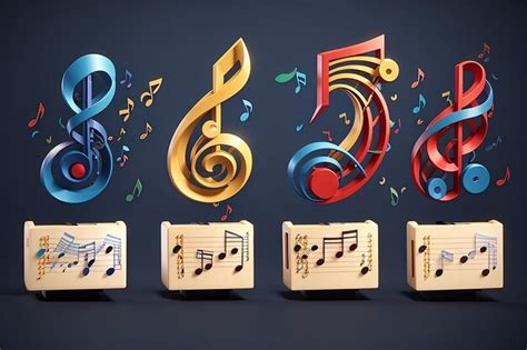 Premium Photo Sequence Of Music Note Transformation Concept