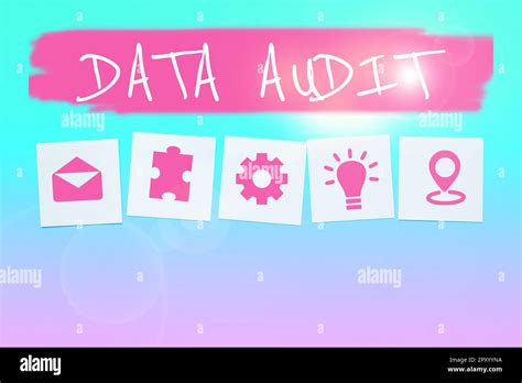 Hand Writing Sign Data Audit Business Overview Auditing Of Data To
