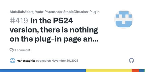In The Ps24 Version There Is Nothing On The Plug In Page And It Cannot