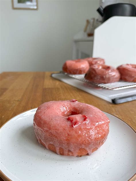 Strawberry Sourdough Donuts Jeshas