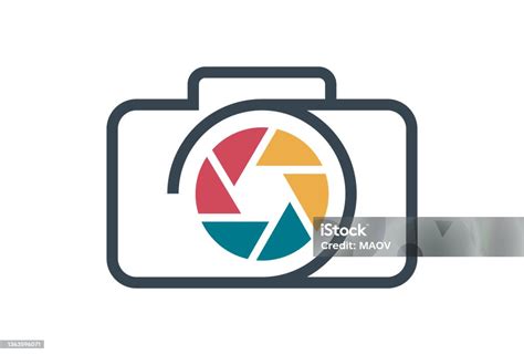 전문 사진 카메라 로고 기호 디자인 벡터 로고 템플릿입니다 화려한 카메라 멀티미디어 조리개 이미지 샷의 현대적인 상징 초상화 자연 건축 및 웨딩 사진 작가 로고 Eps10
