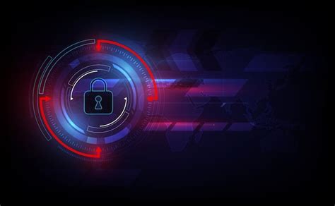 Premium Vector Abstract Technology Security On Global Network Background