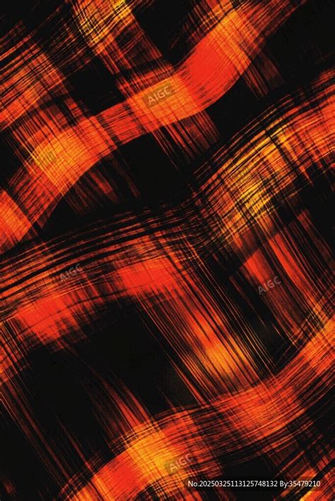Ai创作图炫彩 线条 抽象 背景 动感 色彩 图案 纹理 光影 几何 交错 流动 波浪 黑色 橙黄 昵图网