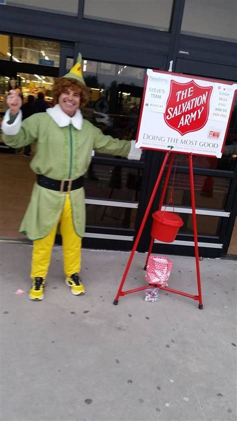 Ceo And Owner Steve Labbe Dressed As Buddy The Elf Volunteering For The Salvation Army We