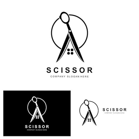 Premium Vector Scissors Logo Design Vector Illustration Cutting Tool
