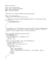 Simple Command Line Calculator Controller Implementation Course Hero