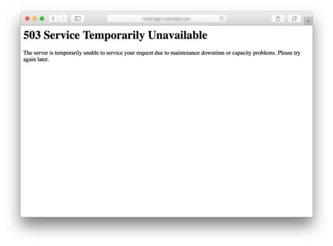 How To Fix 503 Service Unavailable Error In Wordpress