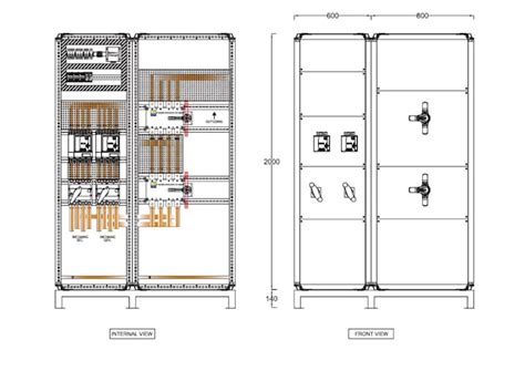 Draw Auto Transfer Switch Panel Design And Wiring Diagram With Autocad By Mibrahim2017 Fiverr