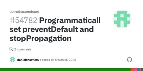 Programmatically Set Preventdefault And Stoppropagation · Issue 54782