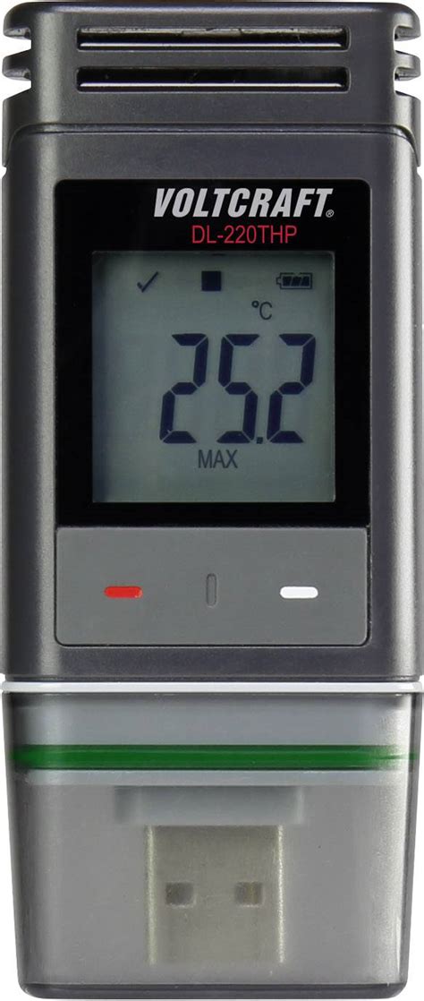 VOLTCRAFT DL 220 THP DL 220THP Temperature Data Logger RH Data Logger Air Pressure Data Logger