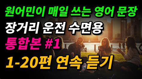 통합본 원어민이 매일 쓰는 영어 문장 1 20편 연속 듣기 Youtube