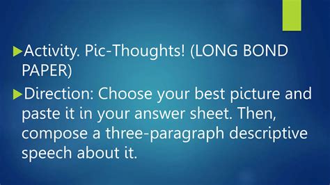 Constructing Personal Informative Speech Pptx Science