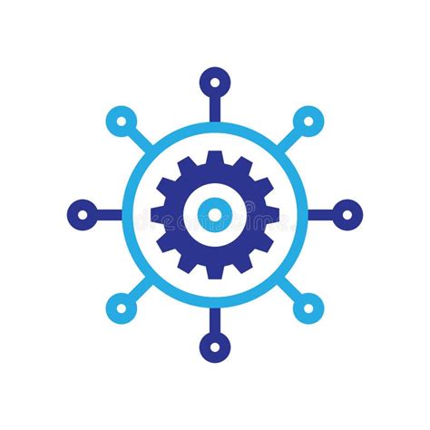 Digital Processor Cpu Vector Logo Template For Corporate Identity Abstract Computer Chip Sign