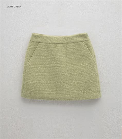 Spring Boucle Set Up Skirt Light Green Hosted At Imgbb — Imgbb