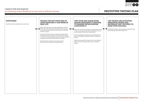 Prototype Testing Plan Development Impact And You