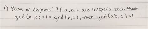 solved prove or disprove if a b c ﻿are integers such that