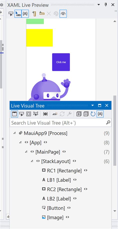 Android IWindow VisualDiagnosticsOverlay Gets Cleared When Changing Element Properties Issue