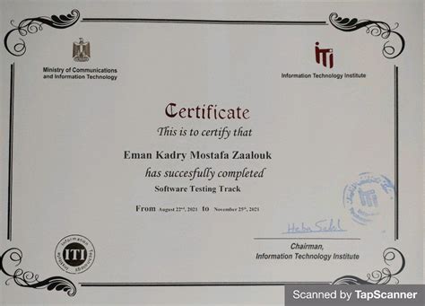Eman Kadry On Linkedin Iti Certificate Itian Iti Comunity Mom