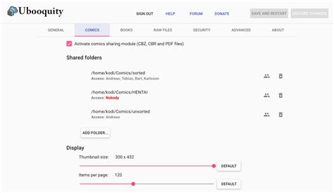 Materialized Theme For Ubooquity General Ubooquity