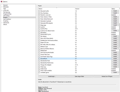 Plugin Problems MusicBrainz Picard MetaBrainz Community Discourse