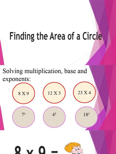 Area Of Circle Pdf Area Circle
