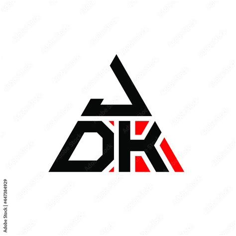 JDK Triangle Letter Logo Design With Triangle Shape JDK Triangle Logo Design Monogram JDK