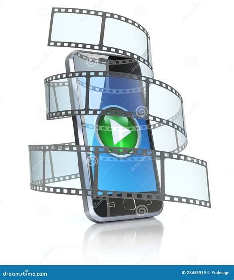 Mobile Phone And Film Stock Illustration Illustration Of Film 28453919