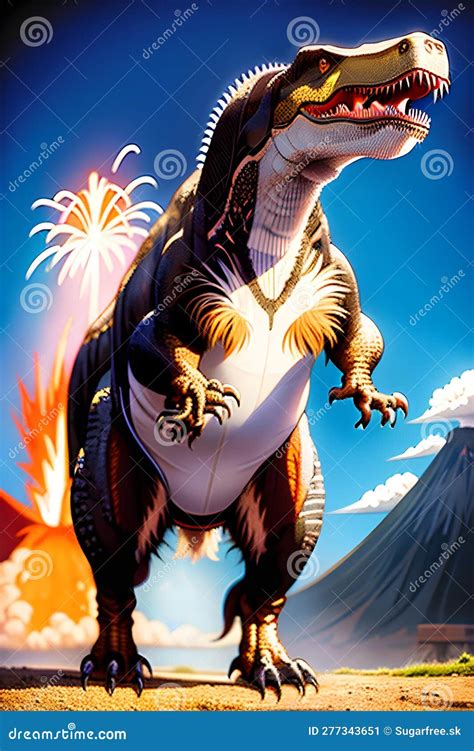 Tyrannosaurus Rex Illustration Stock Illustration Illustration Of