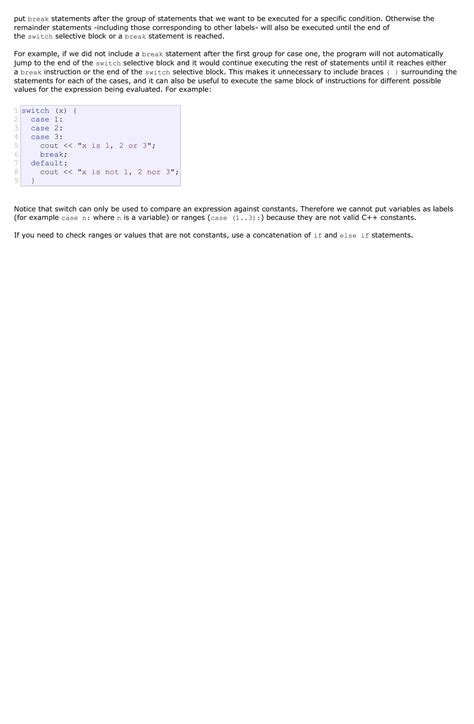 c control structure pdf