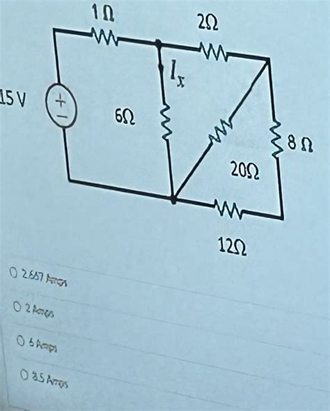 Solved Find The Current Ix In The Circuit Below Chegg Com
