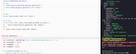 warn options generator property is deprecated use output name