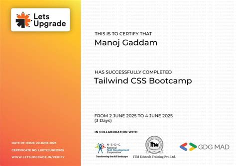 Tailwindcss Letsupgrade Frontenddevelopment Webdesign Learningjourney Cssframework