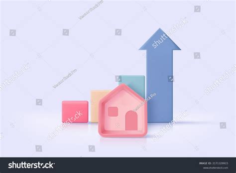 3d Vector Real Estate House Loan Stock Vector Royalty Free 2171329915