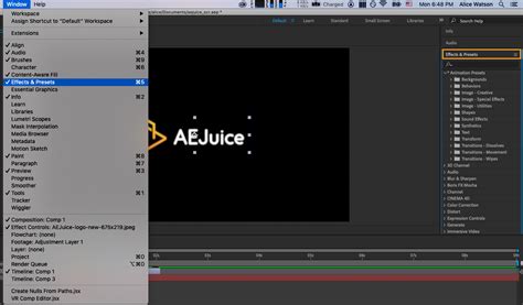 How To Use Adobe After Effects AEJuice