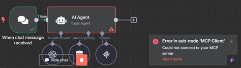 Error In Sub Node MCP Client Could Not Conect To Your MCP Server Questions N N Community