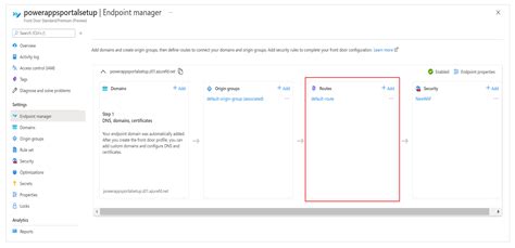 Set Up Azure Front Door With Power Pages Sites Microsoft Learn