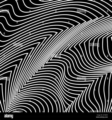 Vector Abstract Lines Pattern Waves Background Stock Vector Image