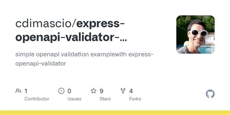 github cdimascio express openapi validator example simple openapi